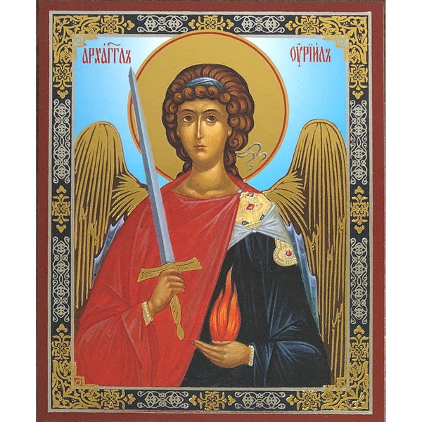 Archangel Uriel Icon (3 in) - St. Alexander's Church Supplies